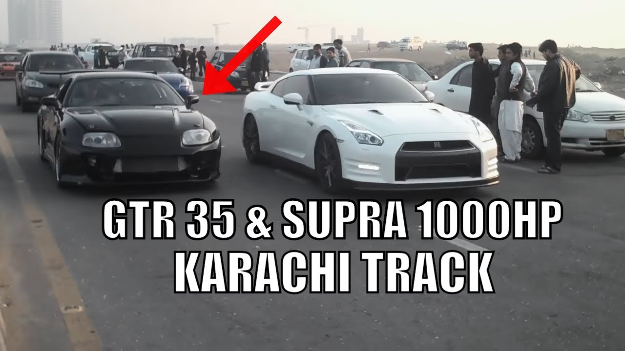 GTR and Supra In pakistan 1000 HP - YouTube