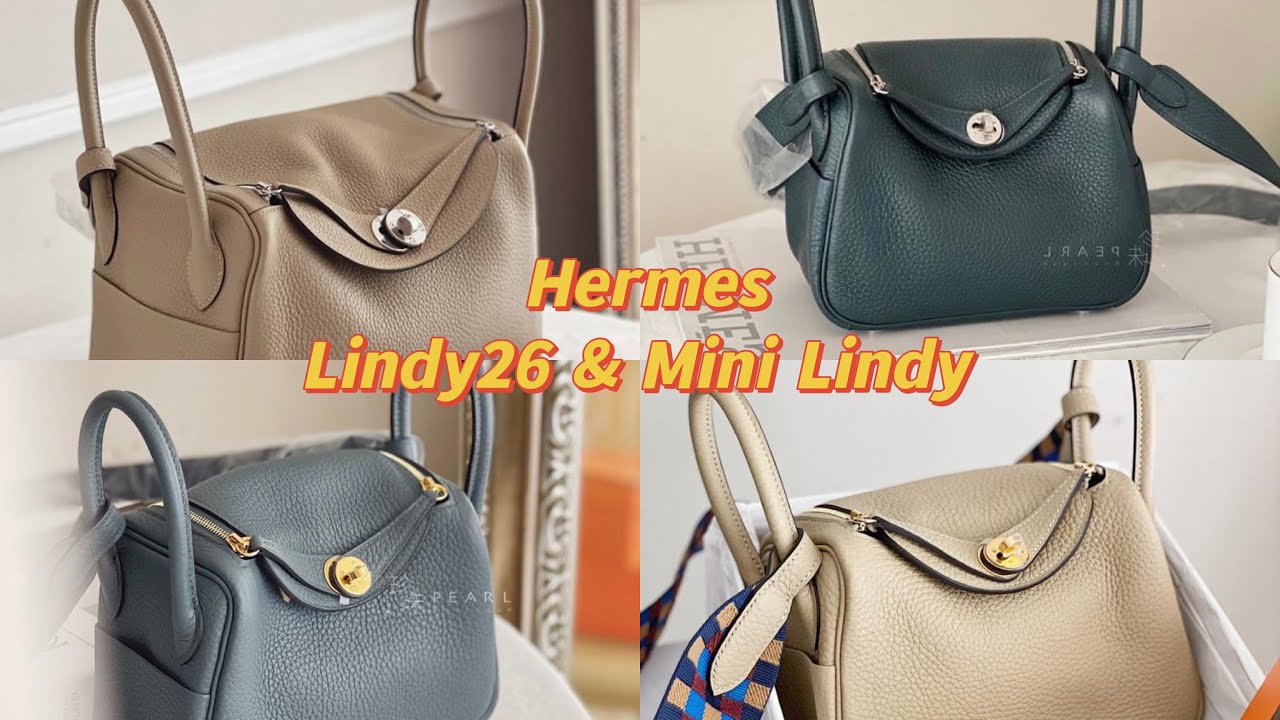 珍珠開箱趣｜Hermes愛馬仕Lindy26&稀有Mini Lindy到底哪款適合自己？ - YouTube