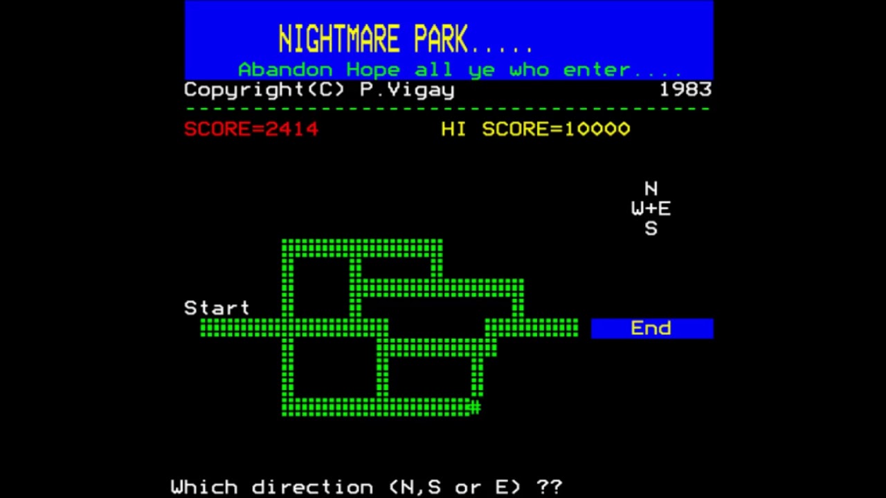 Nightmare Park (Paul Vigay) (longplay) for the BBC Micro - YouTube
