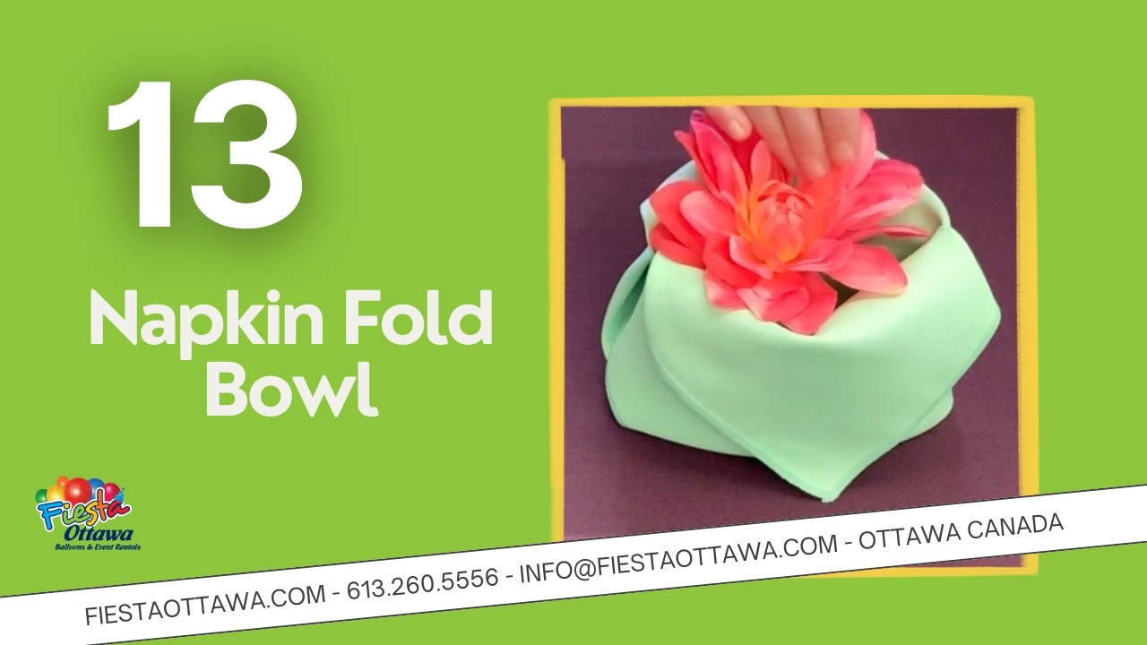 Napkin Fold Bowl - YouTube