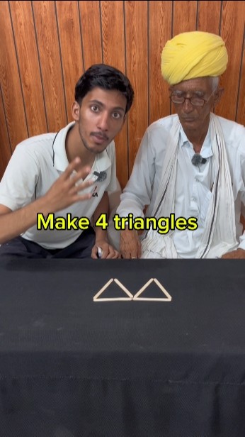 move 1 stick make 4 triangles (crazy) 😮 #gorpuzzle #shorts #puzzle ...