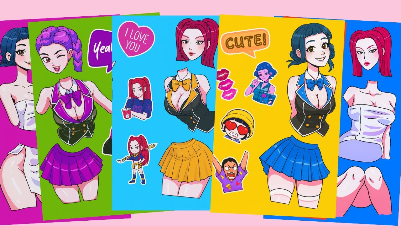 KPOP DEMON HUNTERS | HUNTRIX GOLDEN LOVE FROM PRETTY STICKER BOOK DIY ...