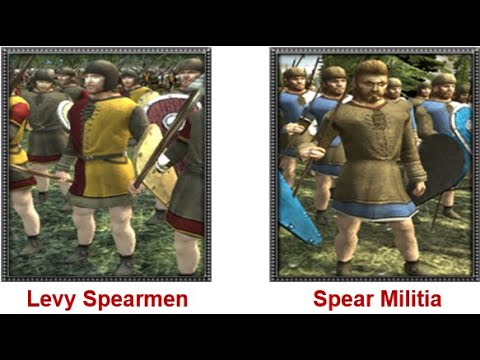 Medieval II: Total War 1vs1: Levy Spearmen vs Spear Militia - YouTube