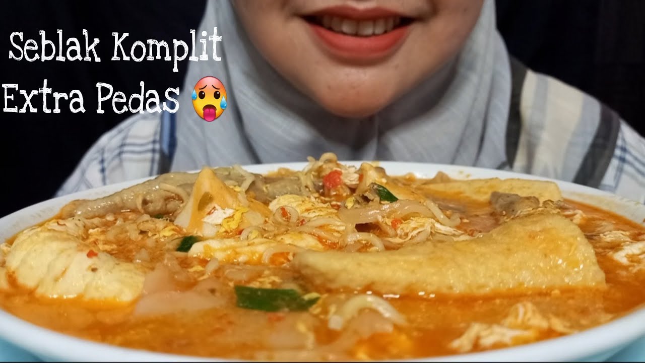 ASMR Seblak Komplit Extra Pedas 🥵 || Asmr Indonesia || Eating Sound ...