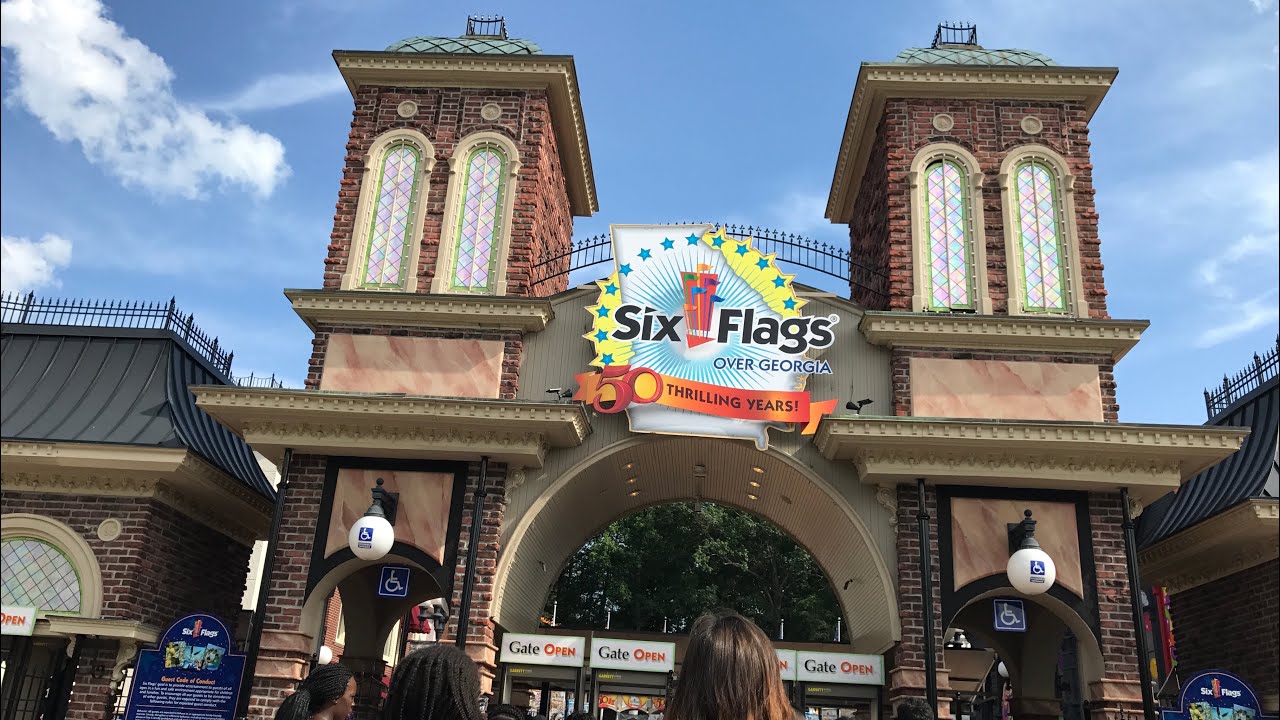 Six Flags Over Georgia Park Review Austell, Georgia 2017 - YouTube