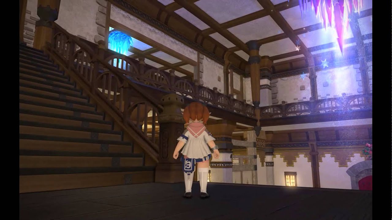 FF14 online my home outside and inside - YouTube