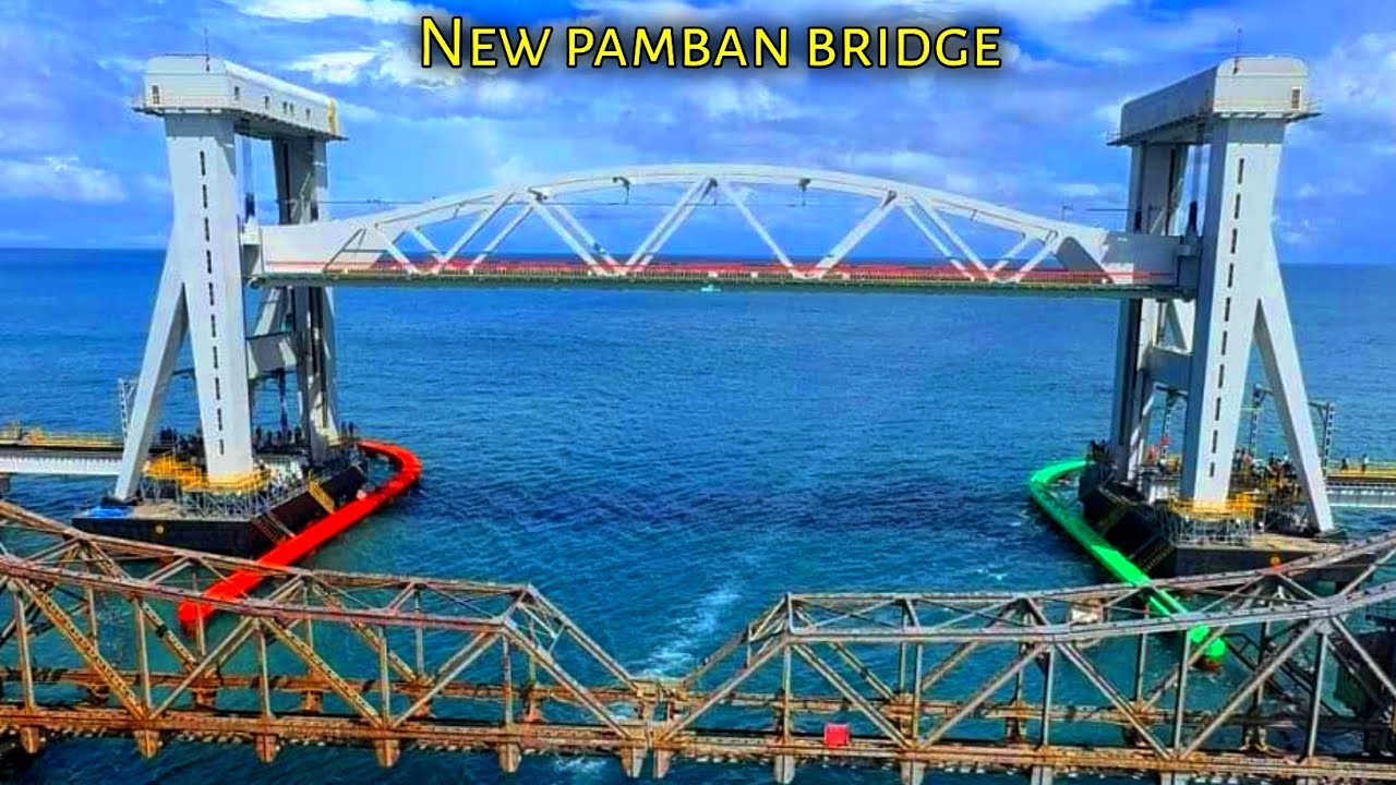 New Pamban Rail Bridge update | Pamban bridge - India's 1st vertical ...
