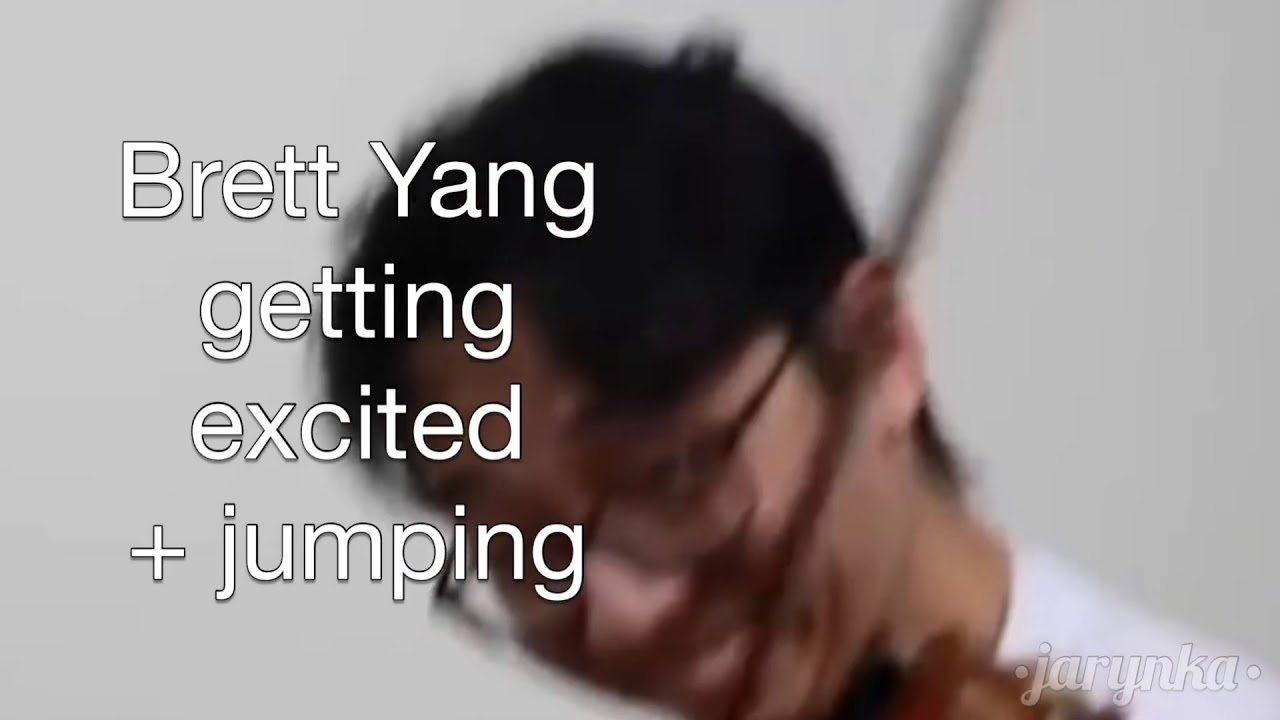 Brett Yang getting excited |Twosetviolin compilation - YouTube