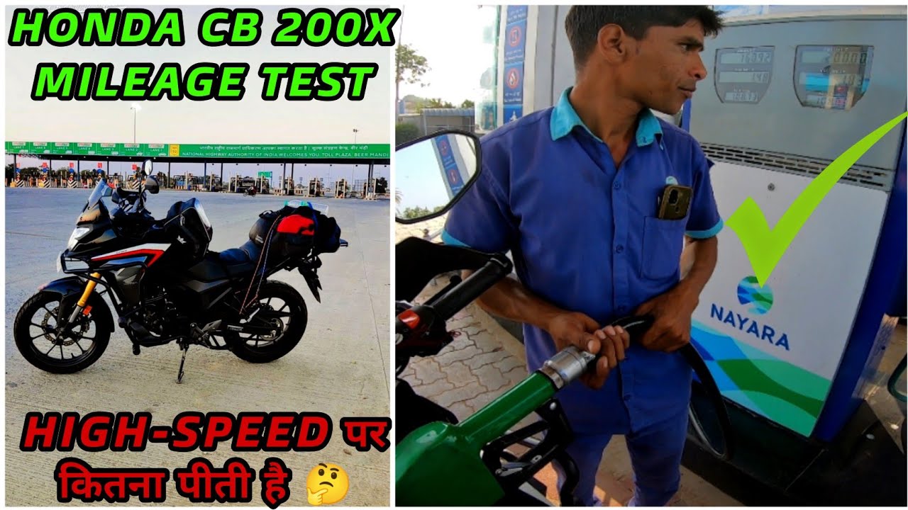 Honda CB 200X MILEAGE TEST ON HIGHWAY ⛔ कितना पीती है HIGH-SPEED पर 🤔 ...
