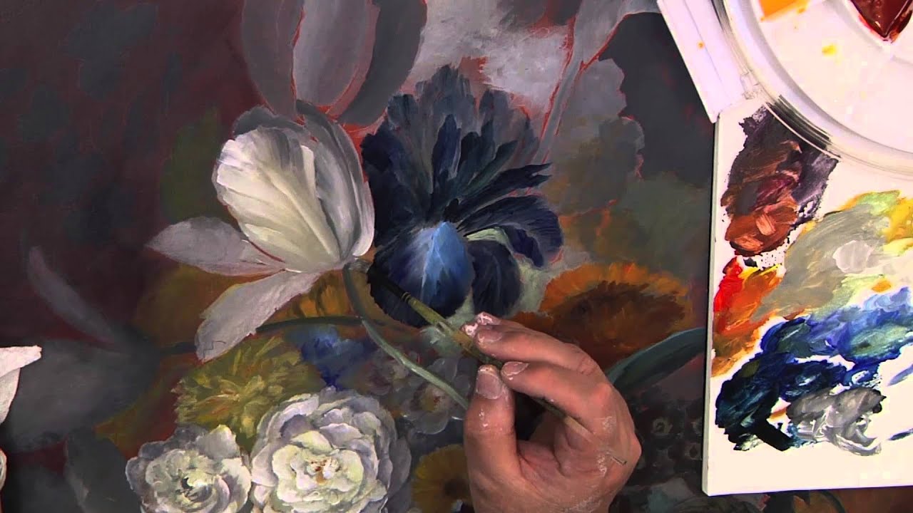 Dutch Masters Video 12 Painting the Upper Flowers - YouTube