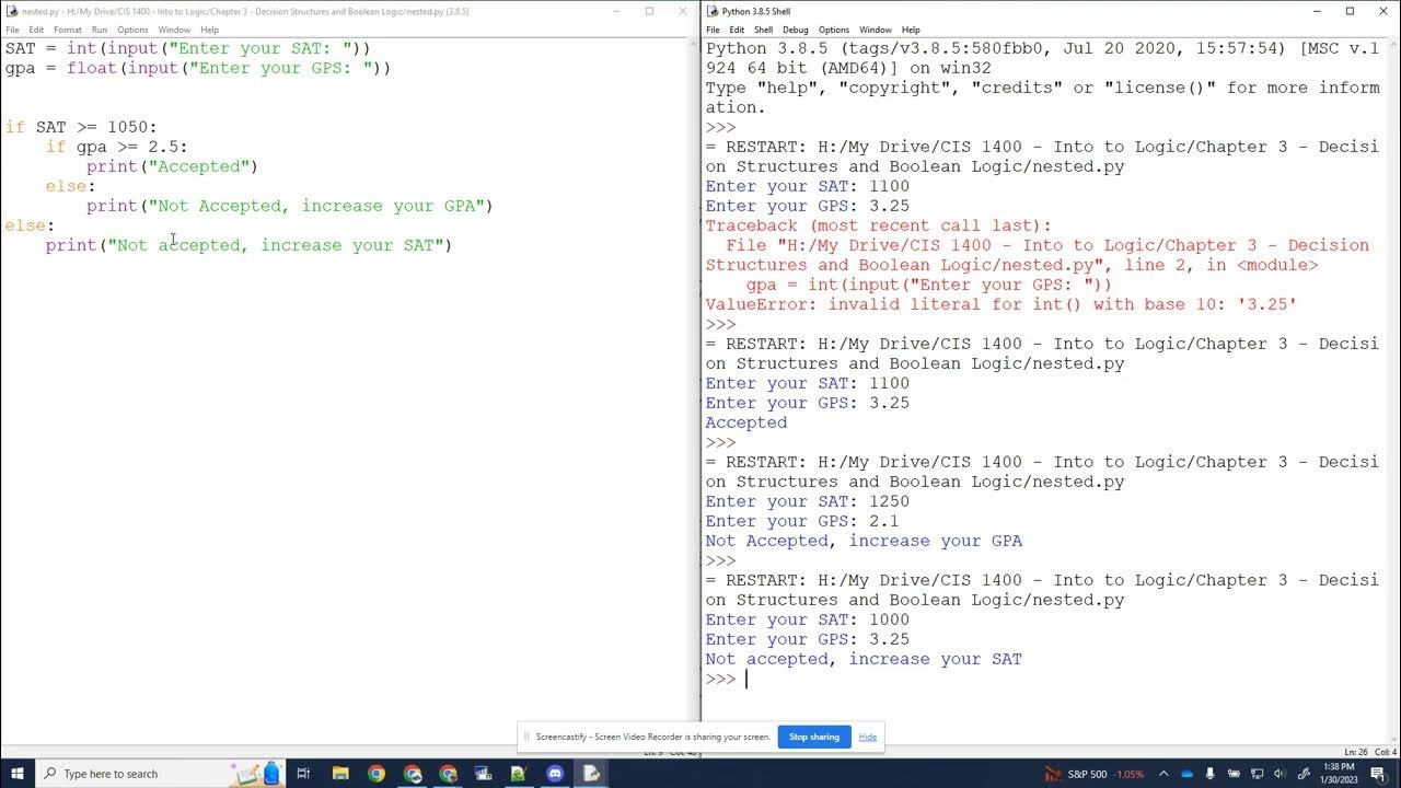 Independent Events and Nested Conditions - YouTube