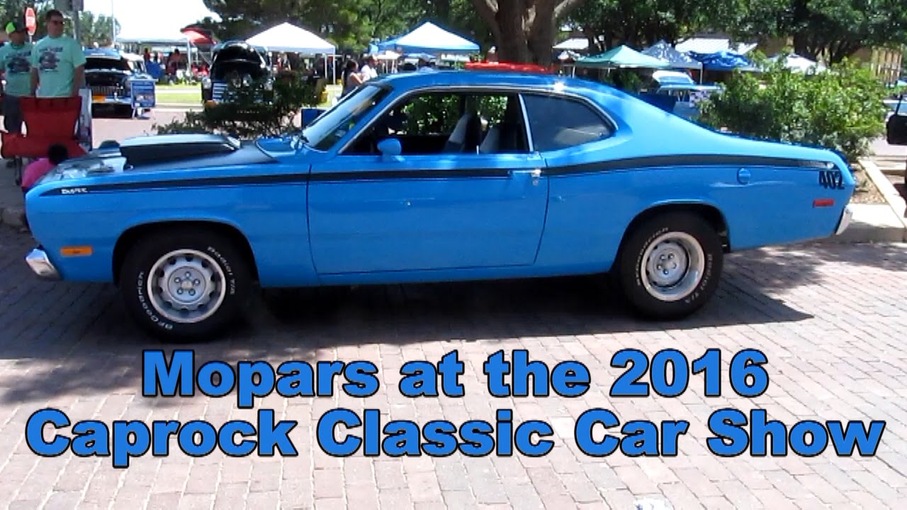 Mopars at the 2016 Caprock Classic Car Club Show - YouTube