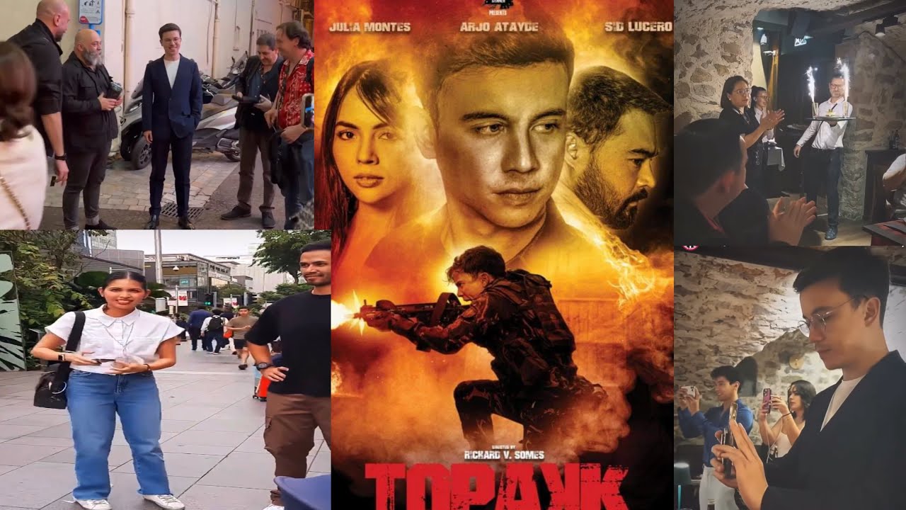CANNES MARCHE’ DU FILM “topakk” ARJO ATAYDE AND JULIA MONTES| MAINE ...