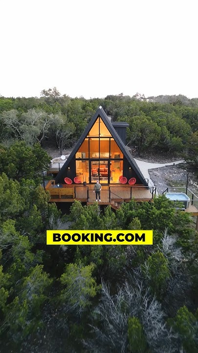 Tour This Luxury Modern A-Frame Cabin w/ @bookingcom & Me! - YouTube