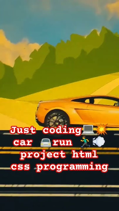 Car 🚘run Project 💻 Html Css Shorts Tranding Viralvideo Coding 💻💥amazing 👍😍