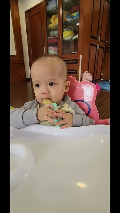 7 months old baby go to preschool - YouTube