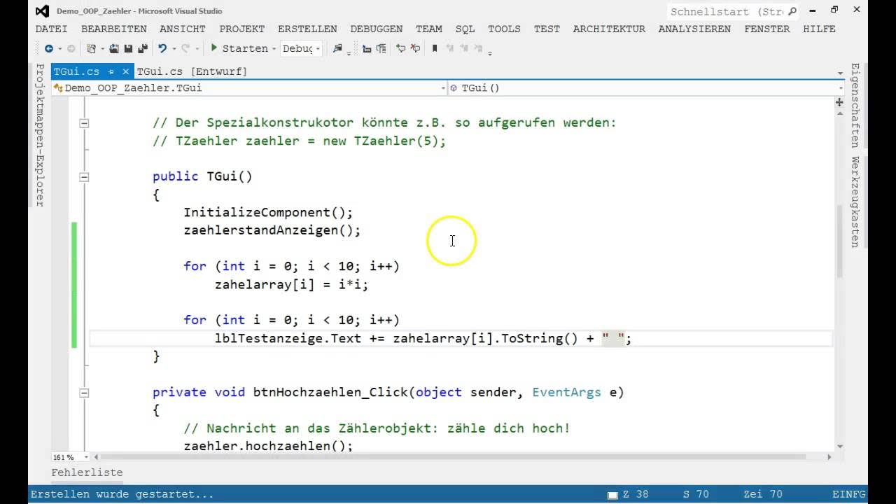 Arrays in C# und die foreach-Schleife - YouTube