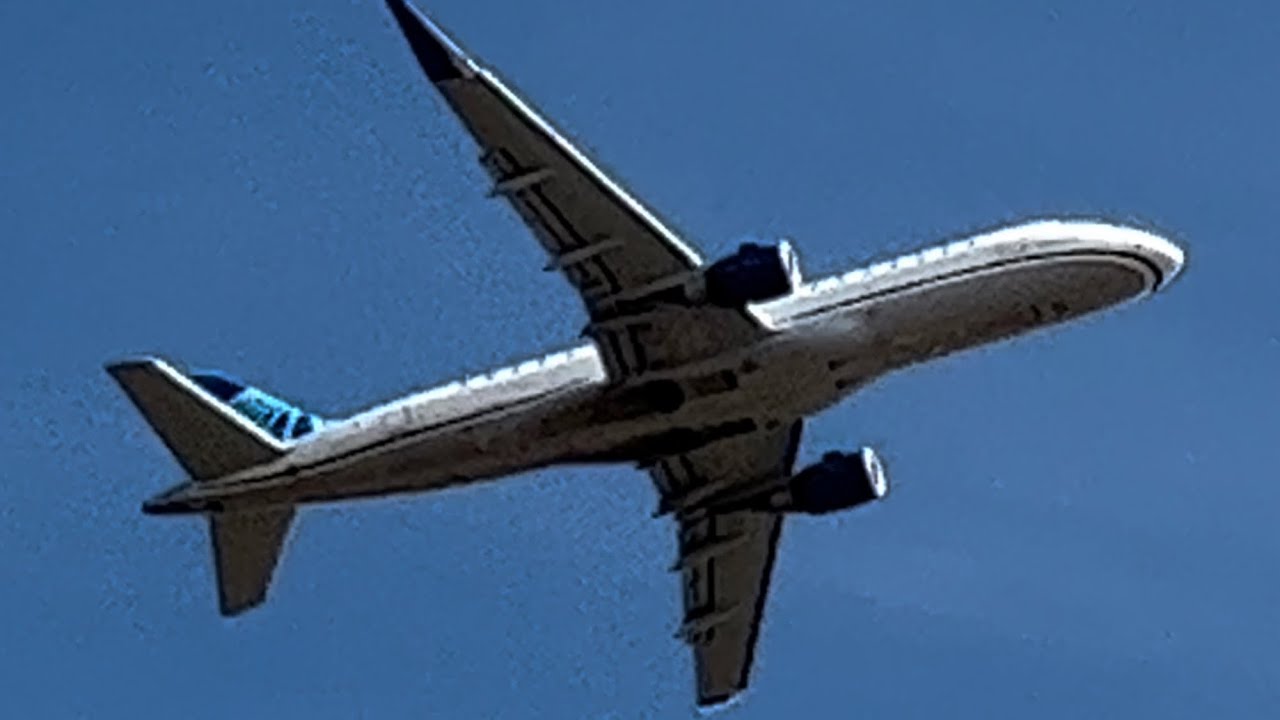 United Express (SkyWest) Embraer E-175LL Takeoff From Idaho Falls (Evo ...