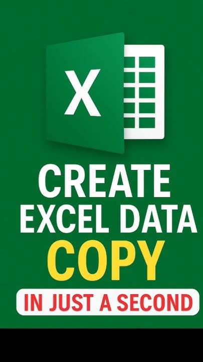 Create Your Excel Data Copy Within A Second 🌟🔥 #excel #education #youtubeshorts #182 - YouTube