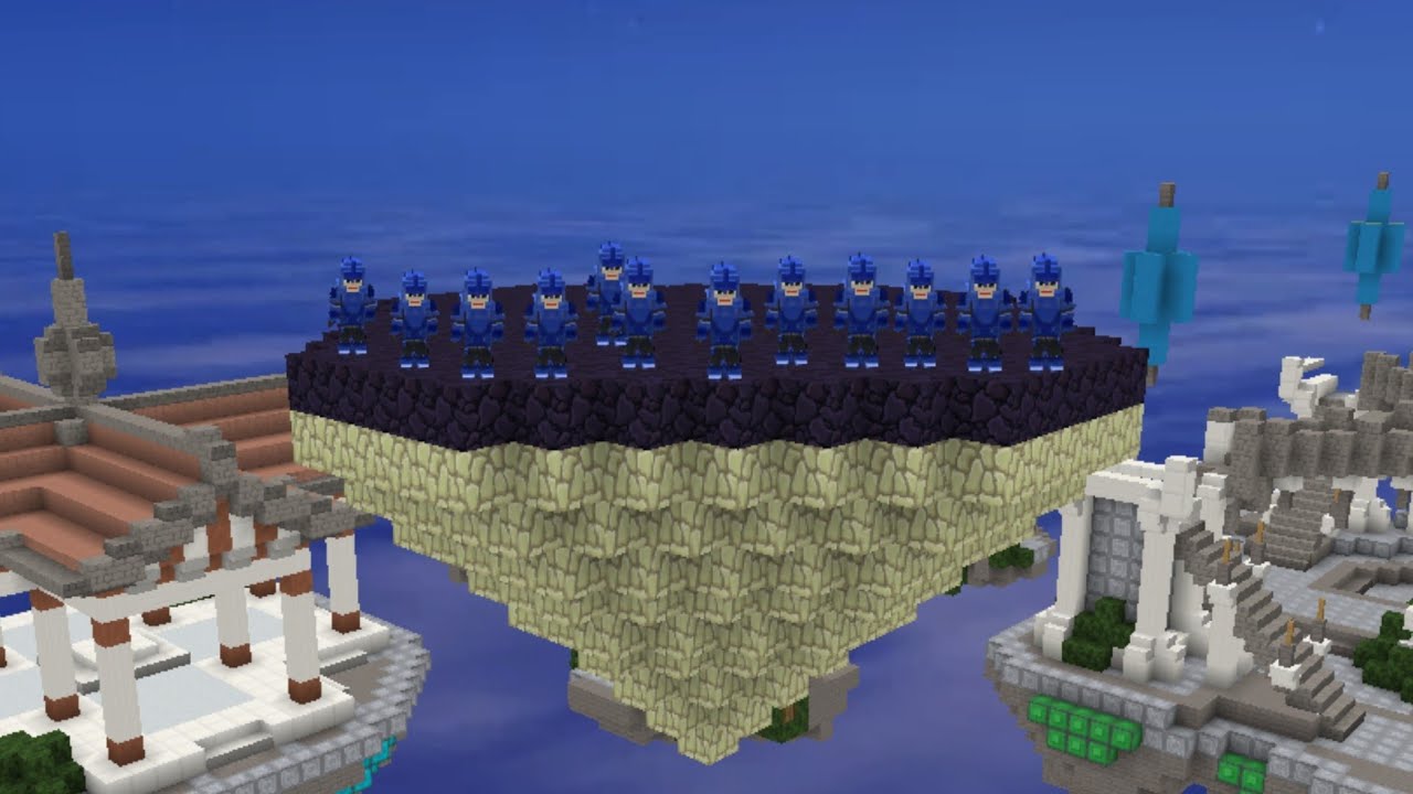 Building a Largest Floating Islands Base in BedWars! (Blockman Go ...