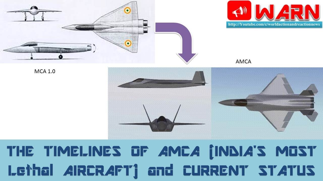 THE TIMELINES OF AMCA (INDIA'S MOST Lethal AIRCRAFT) and CURRENT STATUS ...