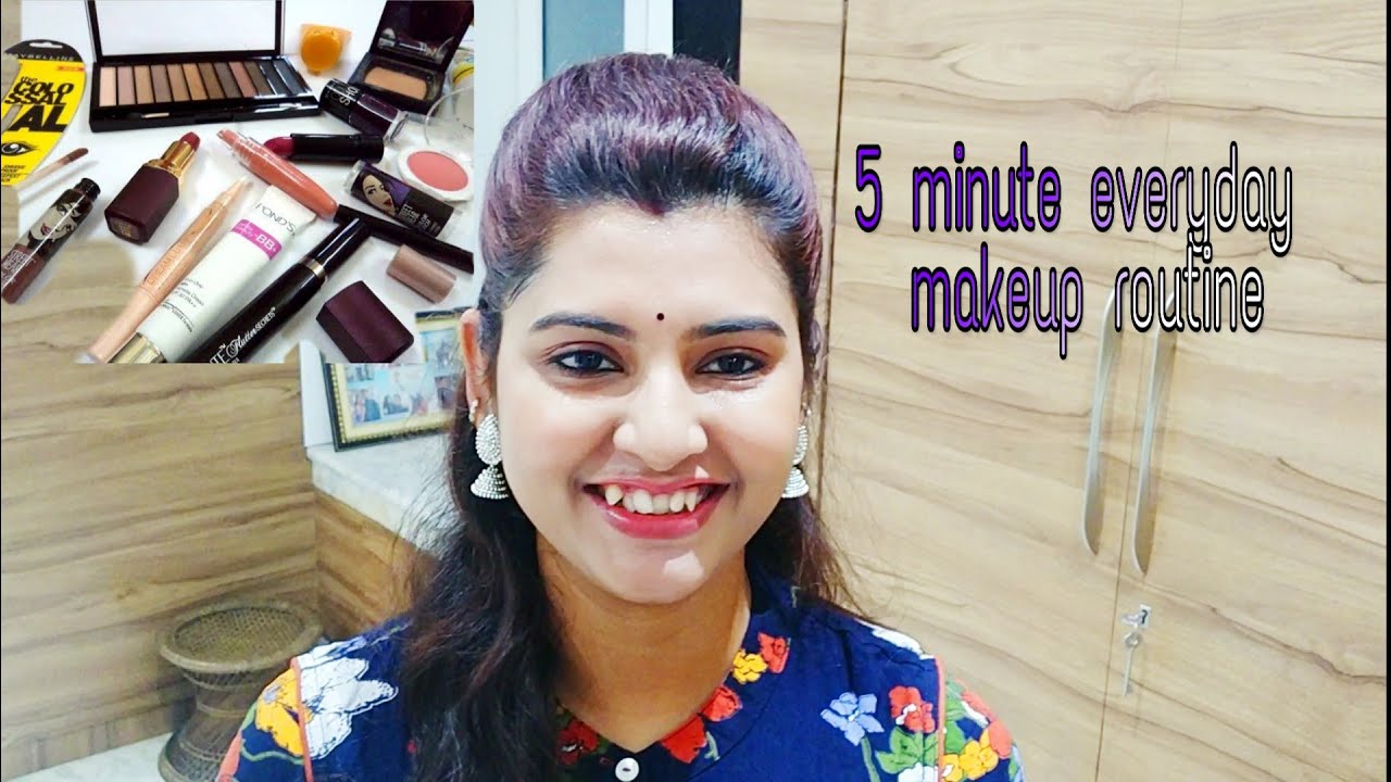 5 minute everyday makeup routine - YouTube