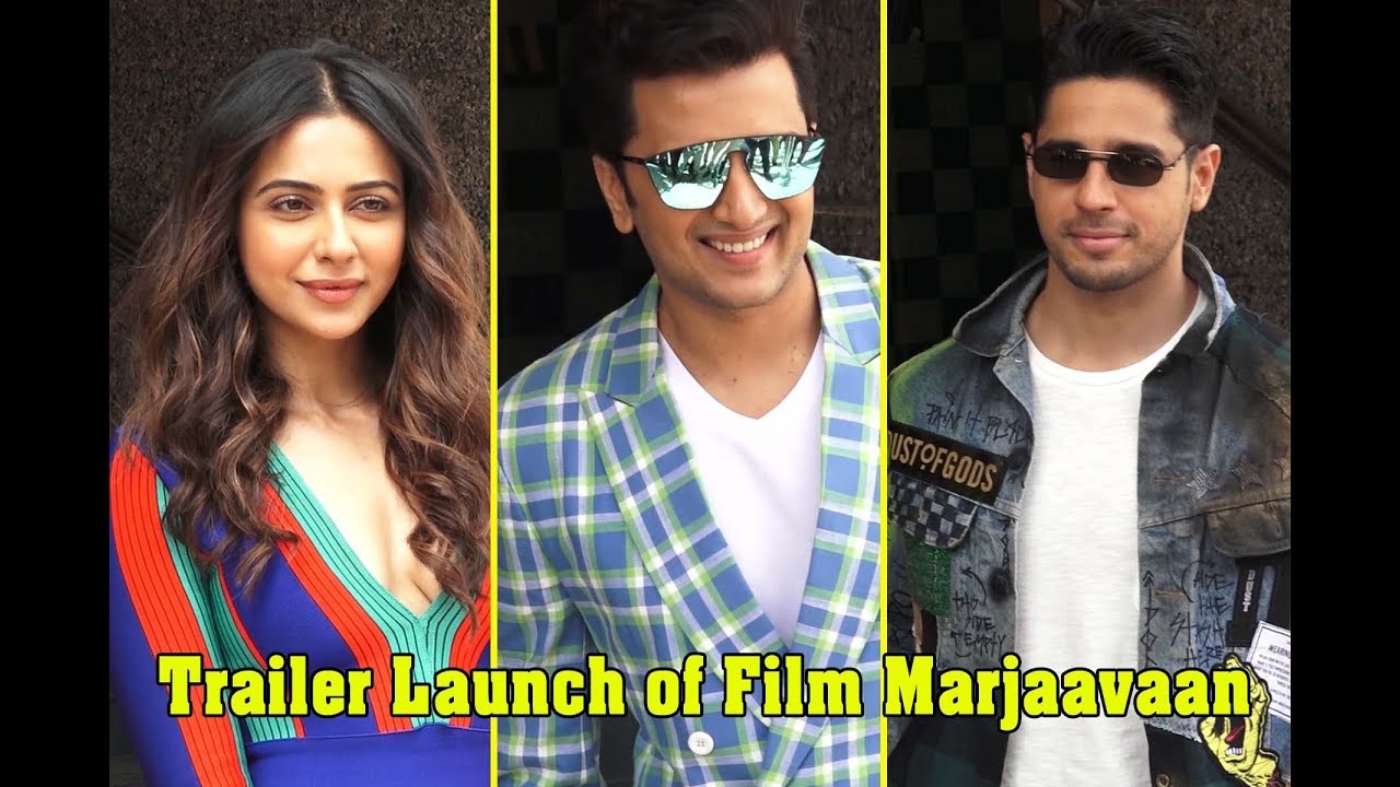 Trailer Launch of Film Marjaavaan With Star Cast & Crew - YouTube