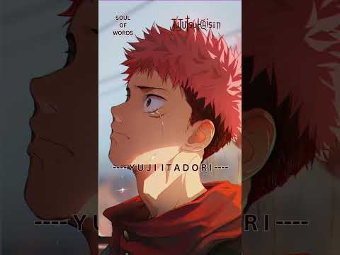 YUJI ITADORI SPEECH || ANIME QUOTES - YouTube