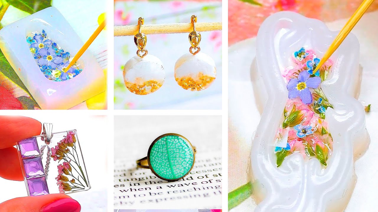 Top 9 Cool Epoxy Accessories You'll Love || Gorgeous handmade jewelry ...