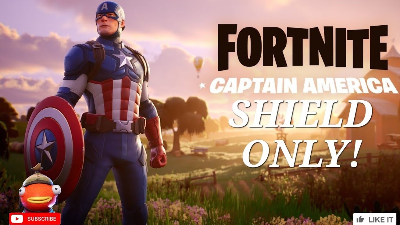 Fortnite: Captain America's Shield ONLY! ( Season 4 ) - YouTube