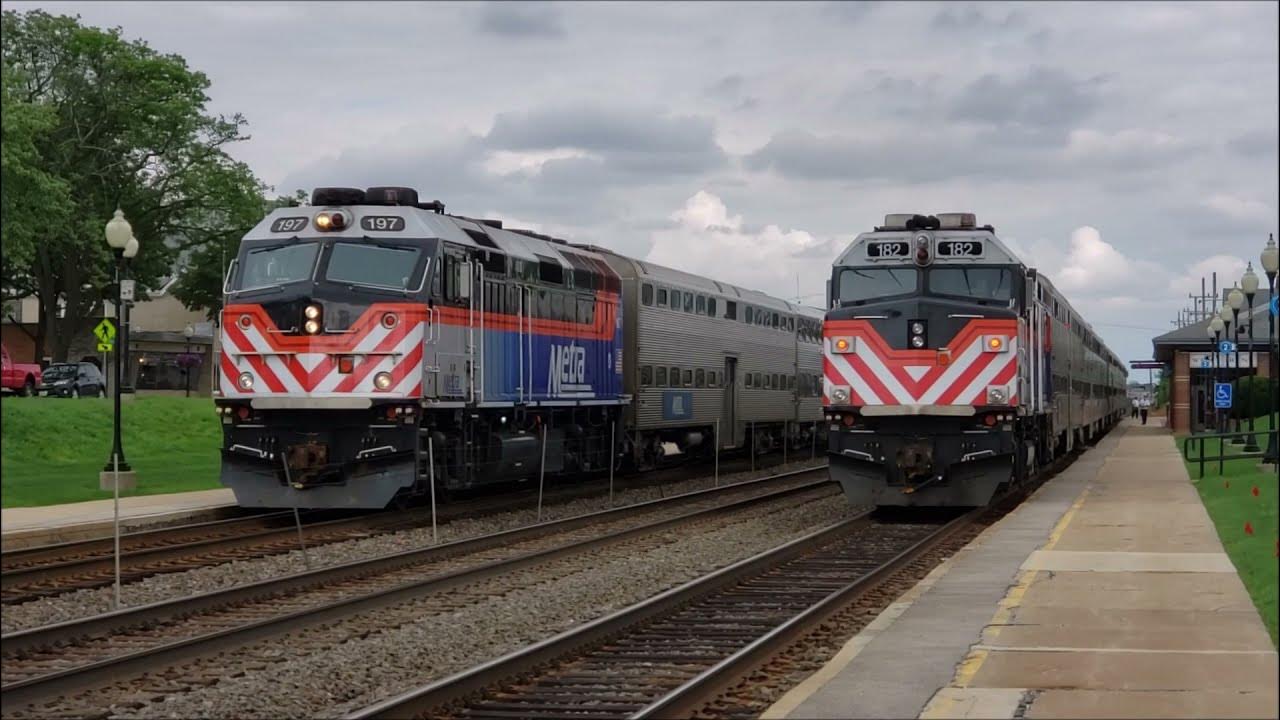 Metra BNSF Rush Hour At Westmont, IL 7/13/21 - YouTube