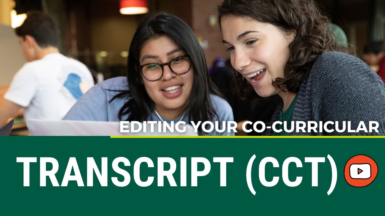 How To Edit Your Co-Curricular Transcript - YouTube