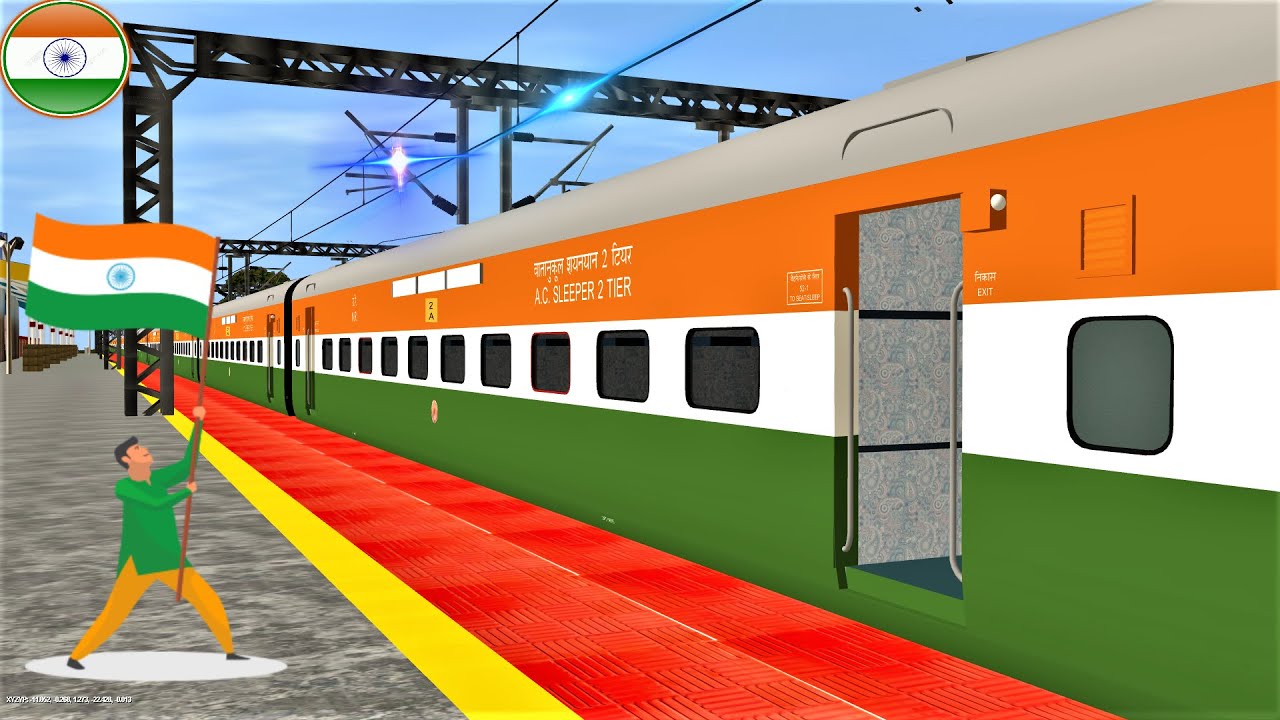 INDEPENDENCE DAY SPECIAL CELEBRATION IN INDIAN RAILWAYS🇮🇳🇮🇳 || TRAINZ ...