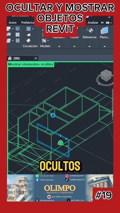 #19 - Cómo OCULTAR Y MOSTRAR objetos en #Revit - YouTube