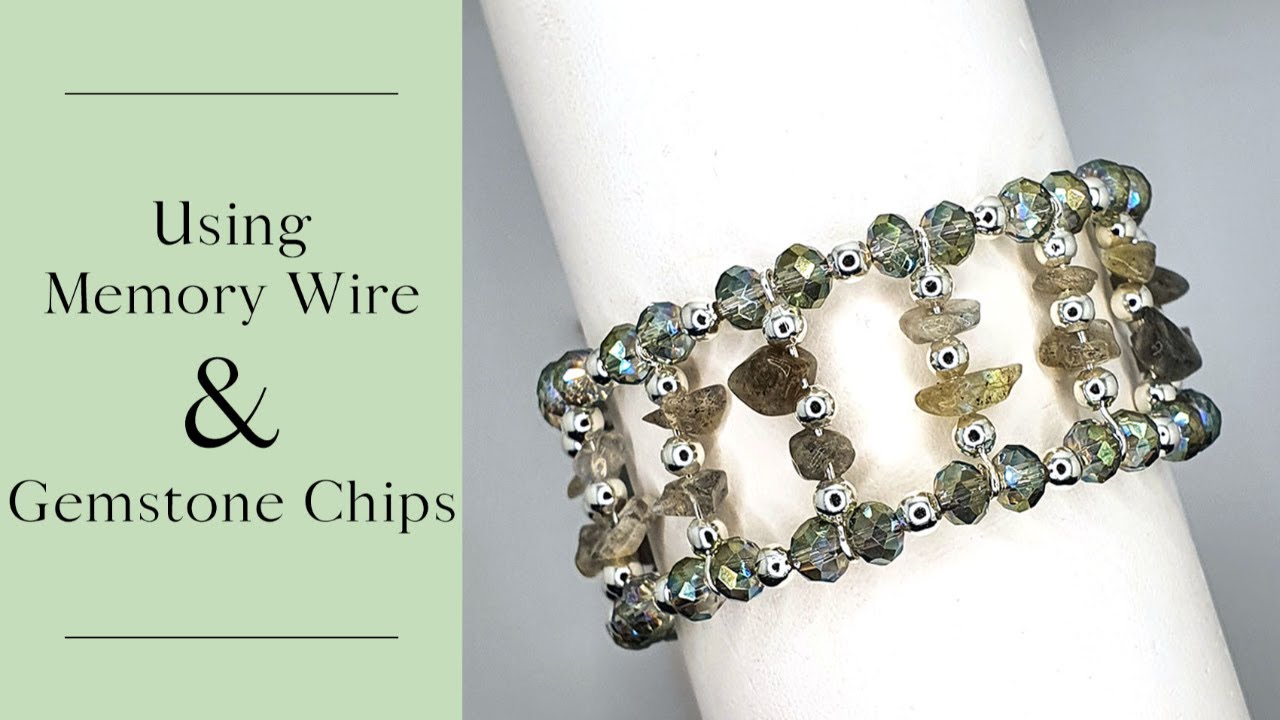 DIY Beautiful Bracelets Using Memory Wire & Gemstone Chips - YouTube