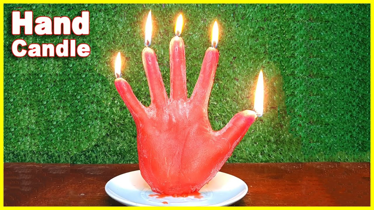 How to Make Candle Hand DIY at Home, Easy Life Hacks - YouTube