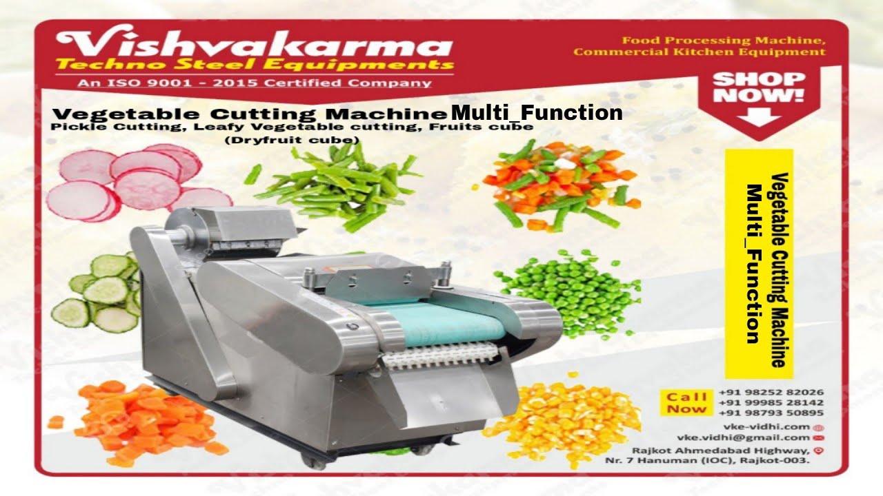 multifunction Vegetable cutting machine ( pickle cutting) - YouTube