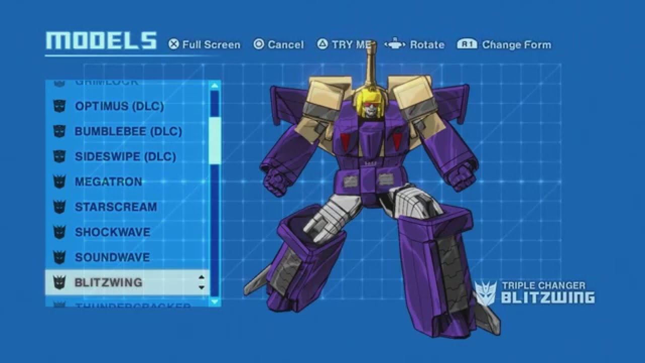 Transformers Devastation: BLITZWING (All voice clips, theme, and ...
