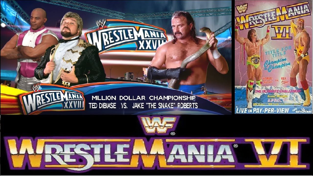 WrestleMania VI | Ted DiBiase vs Jake Roberts - YouTube