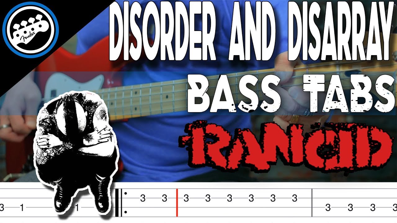 Rancid - Disorder and Disarray | Bass Cover With Tabs in the Video - YouTube