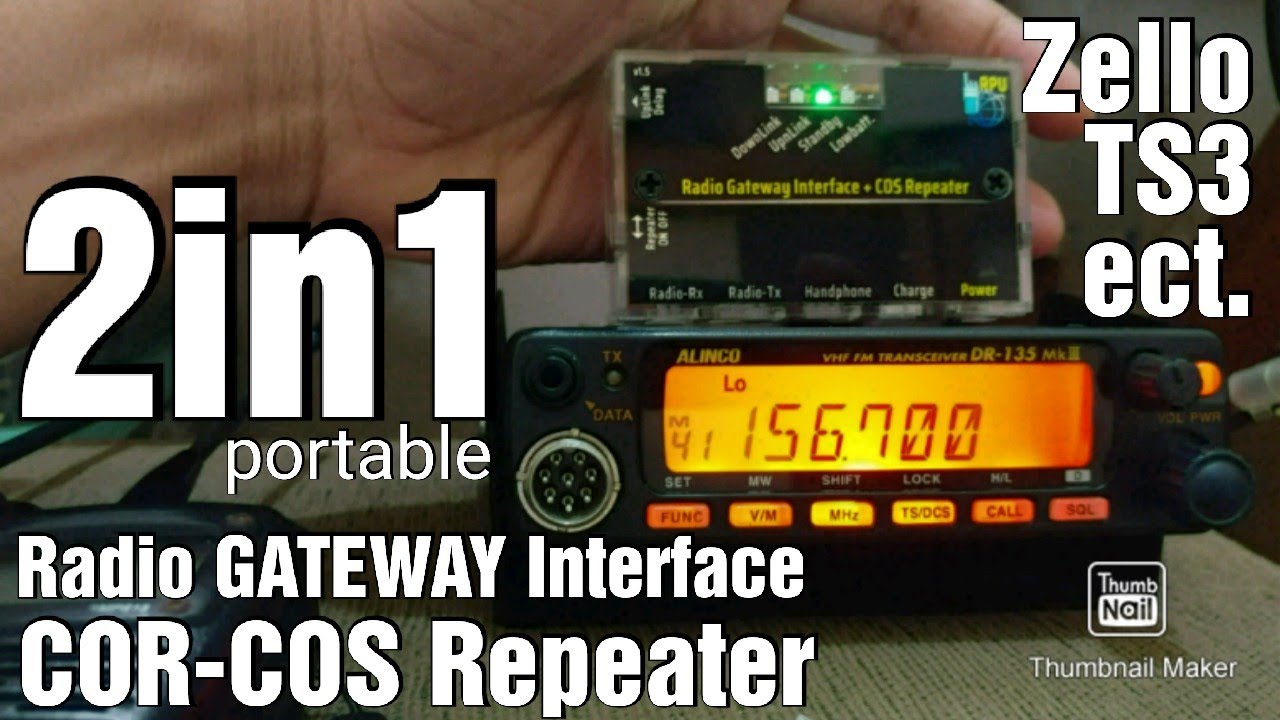 Radio Gateway Interface plus COR-COS Repeater - YouTube