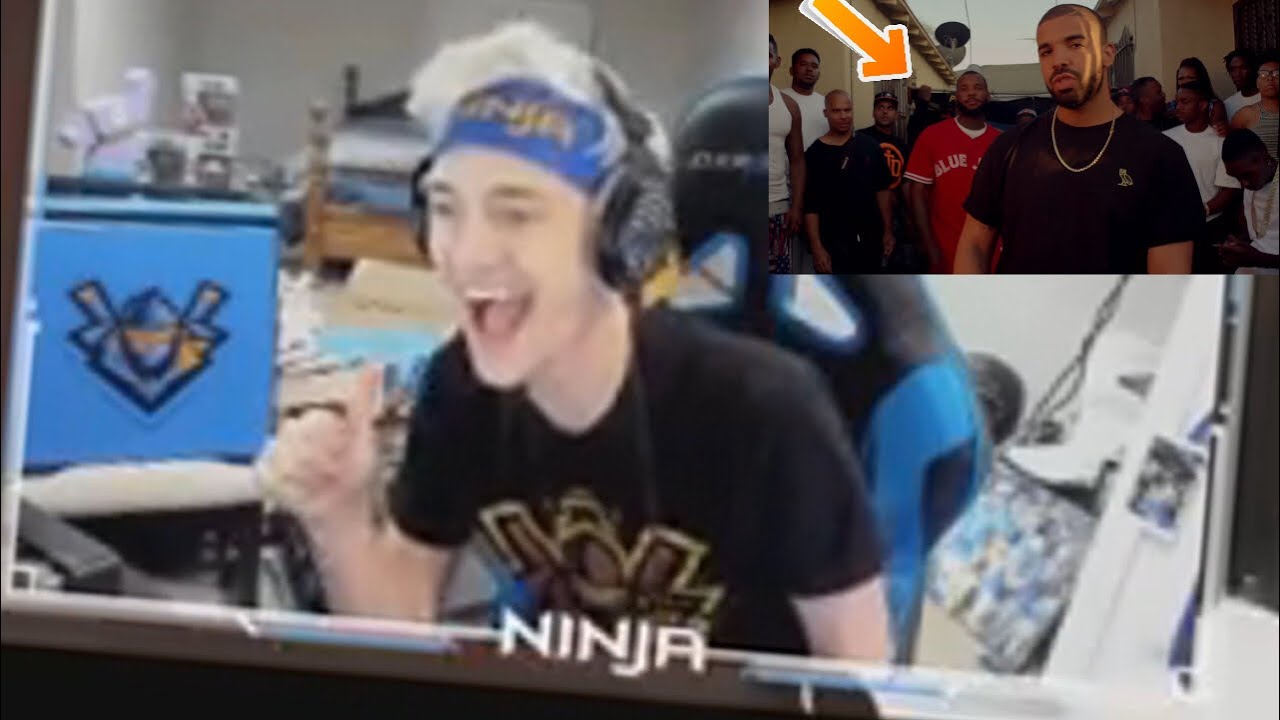 NINJA REACTS to himself being in DRAKES NEW MUSIC VIDEO! - YouTube