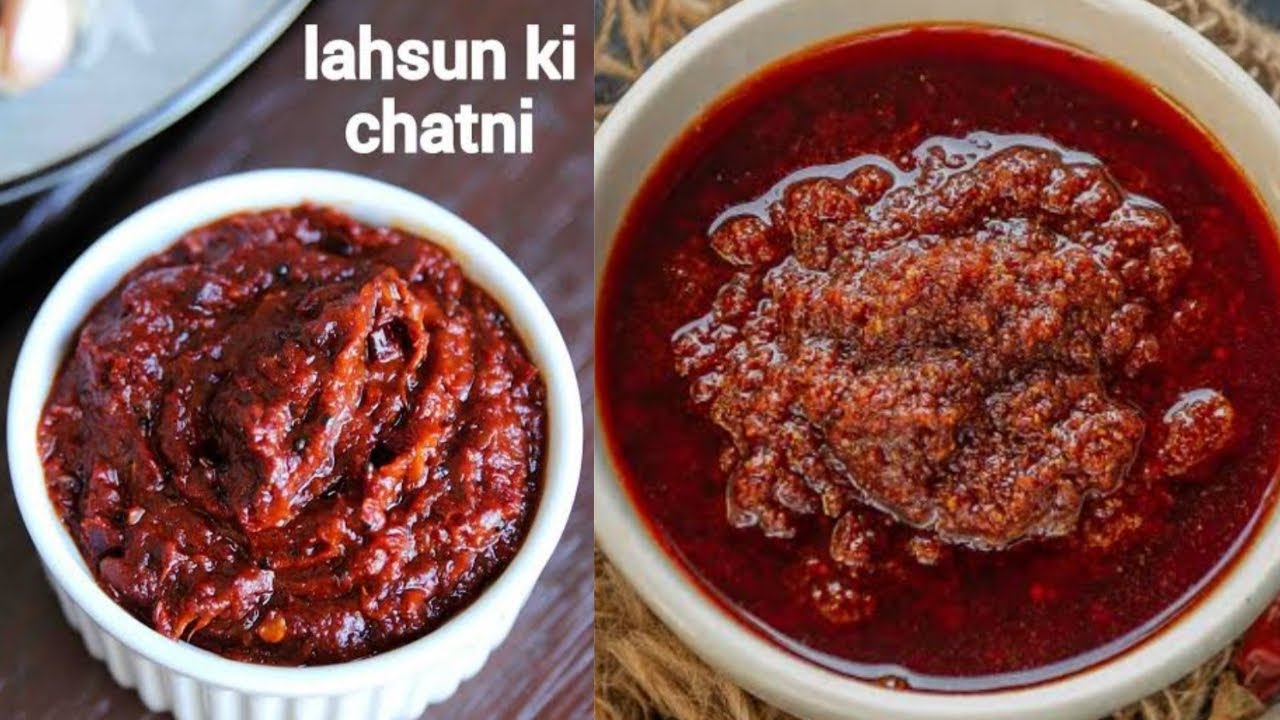chatpati Lahsun ki chatni | Red chili & garlic Quick chatni | Chili ...