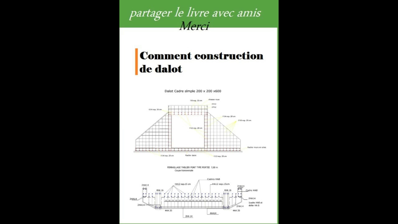 Comment construction de dalot - YouTube