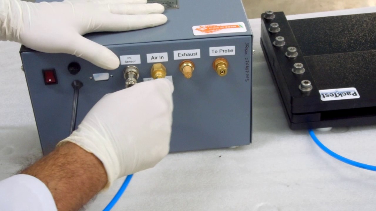 Pouch Burst Tester (P415DA) by PackTest.com - Installation Guide - YouTube