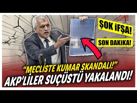 Mecliste Kumar Skandalı! AKP'li Milletvekili Suçüstü Yakalandı!