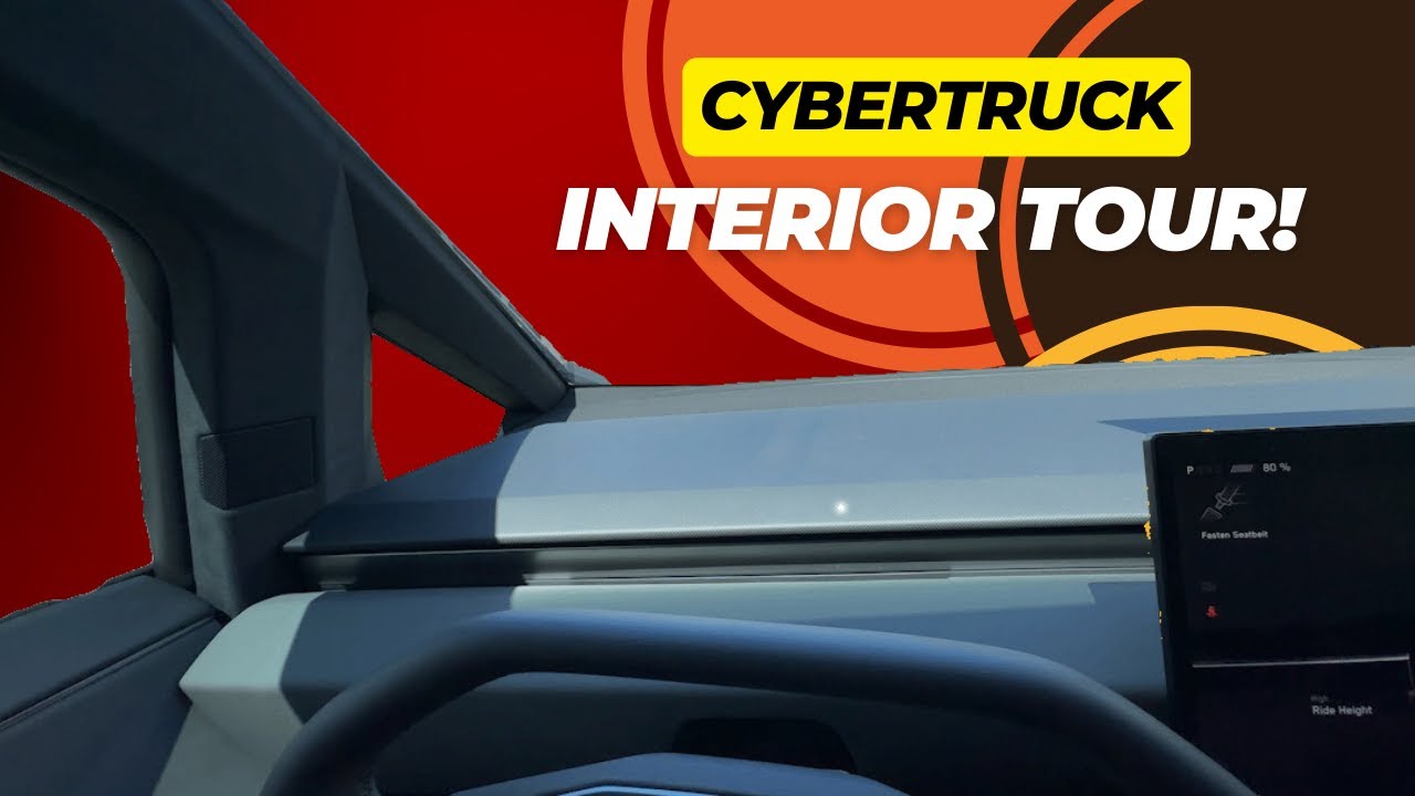 Tesla Cybertruck INTERIOR Guided Tour Tour 4K! Buttons and Features ...