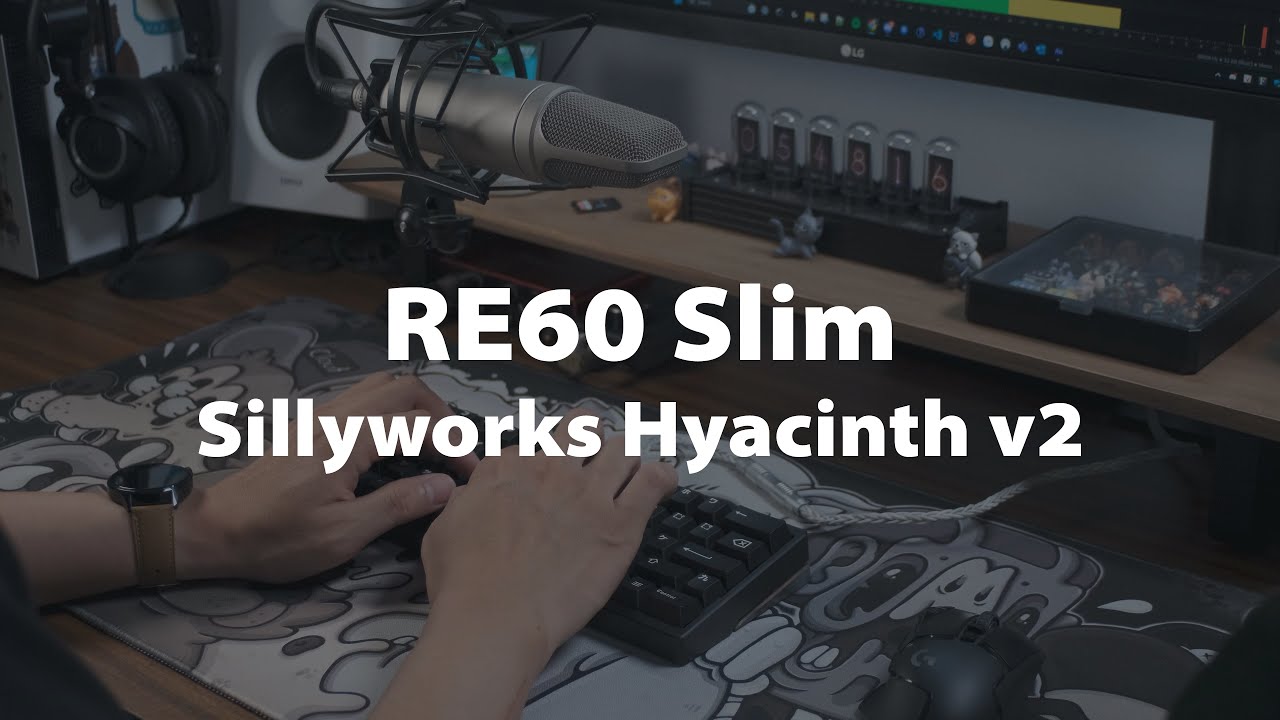 RE60 Slim (prototype) by Nuxros w/ Sillyworks Hyacinth v2 | GMK WoB ...