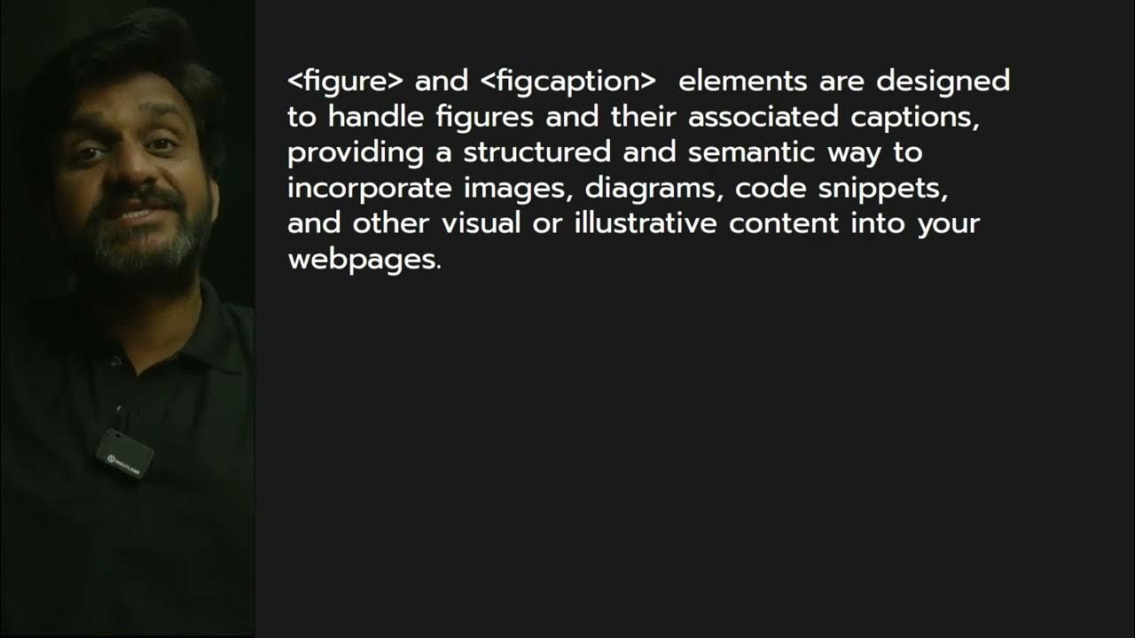 figure and figcaption HTML5 Elements || Lesson 30 || HTML 5 || Learning ...