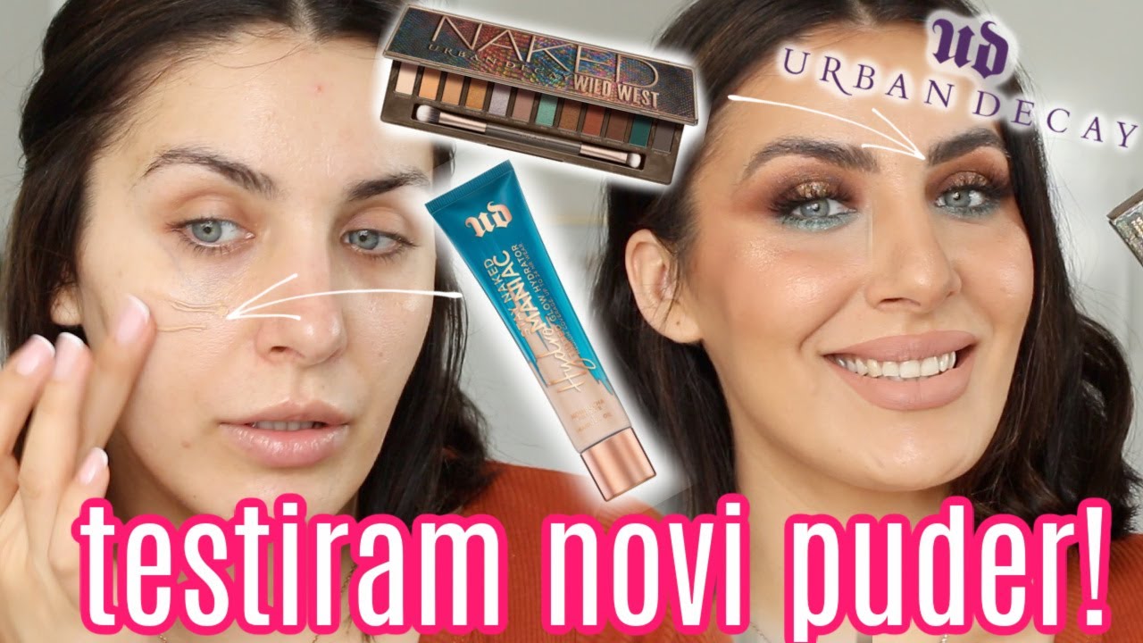 TESTIRAM PUDER! 🤡URBAN DECAY HYDROMANIAC TINTED GLOW HYDRATOR - YouTube